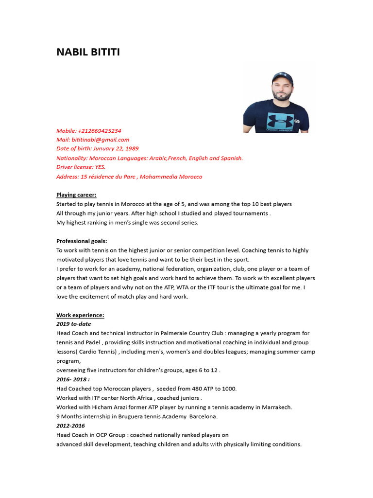 Nabil Bititi Resume | PDF
