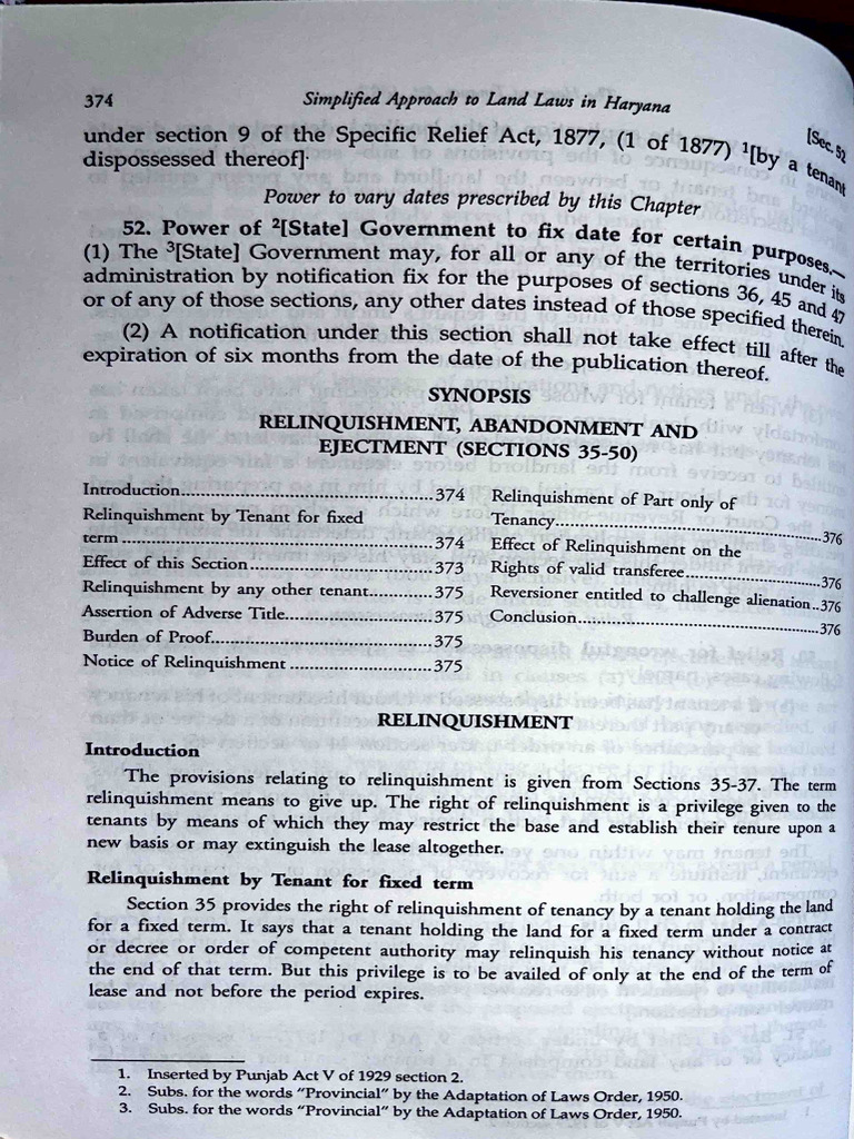 Relinquishment, Abandonment and Ejectment (35-50) | PDF