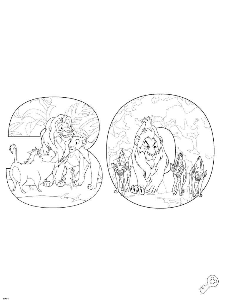 The Lion King Coloring Sheet | PDF