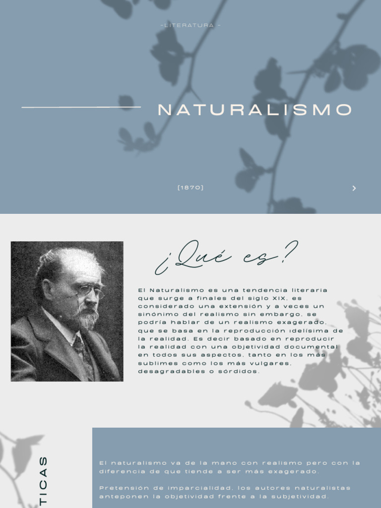 Introducción al Naturalismo Literario | PDF
