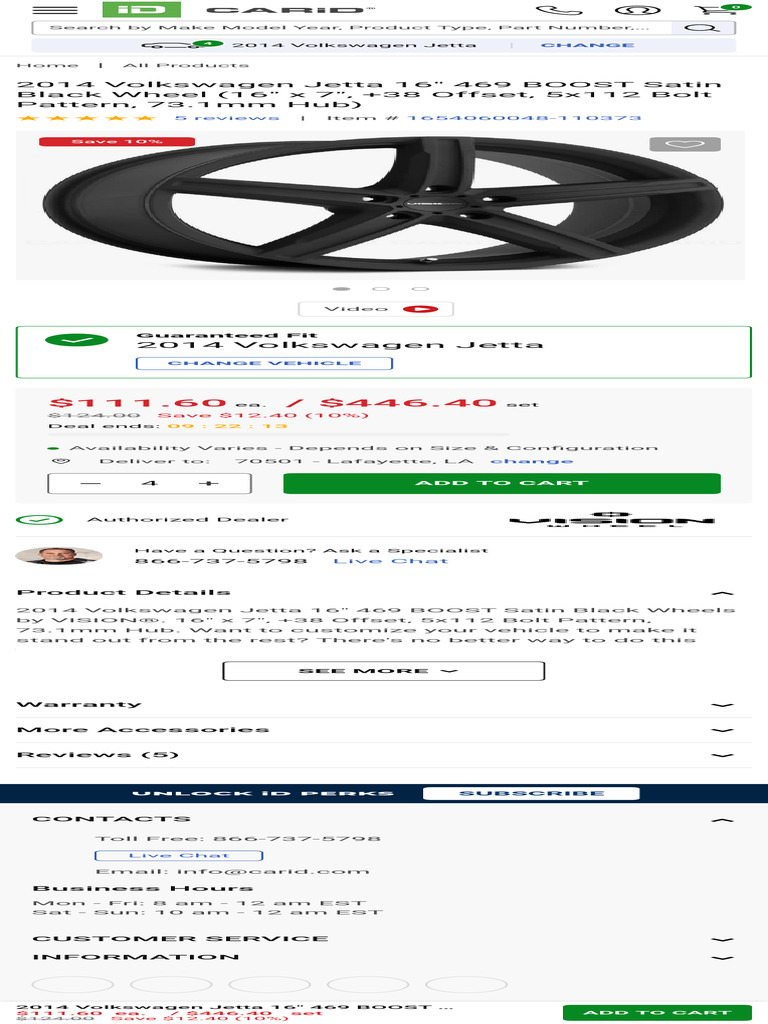 VISION® 469 BOOST Wheels - Satin Black Rims - 469-6745SB38 | PDF