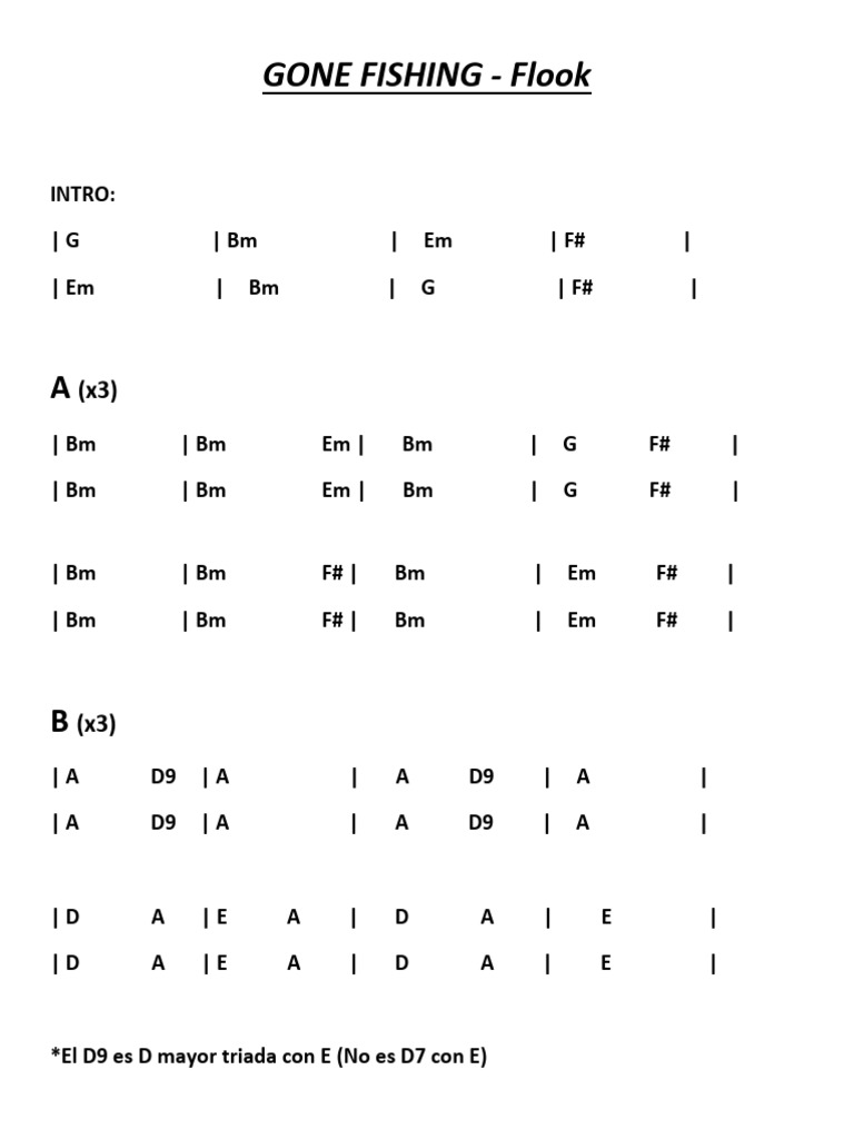 Flook Gone Fishing Acordes | PDF