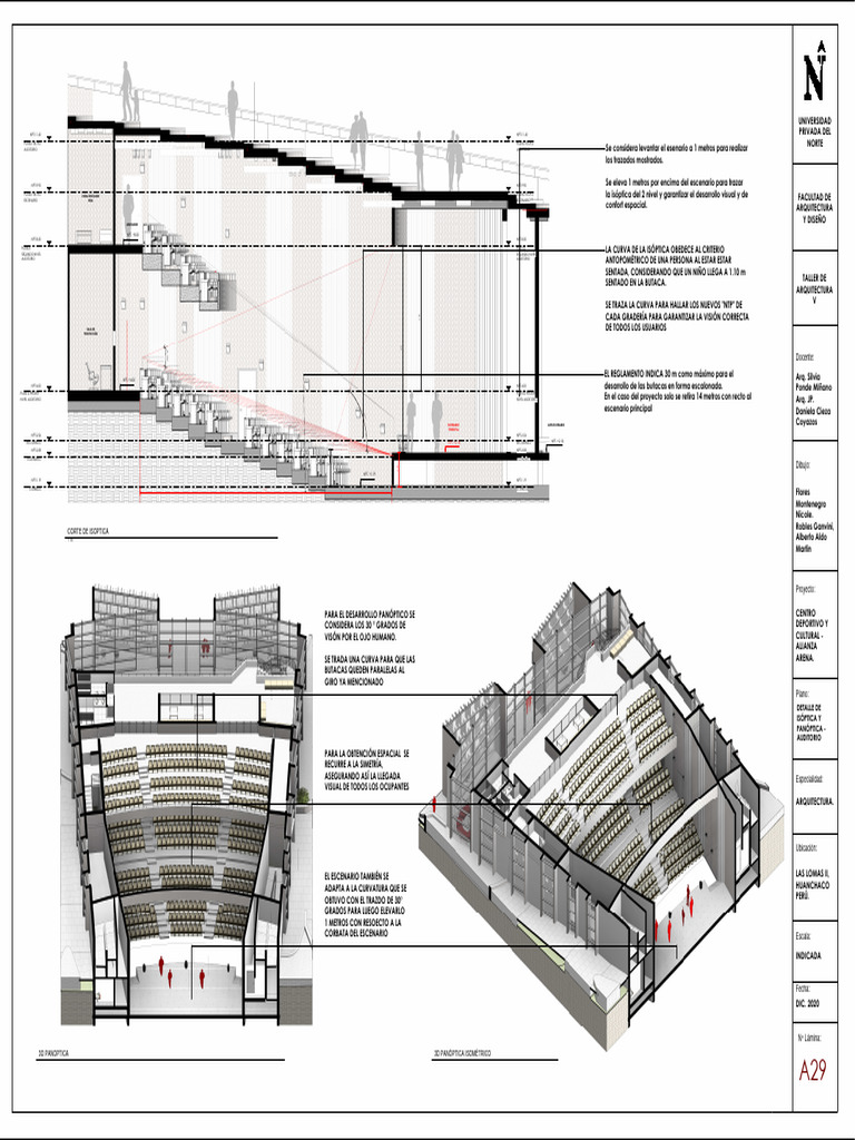 L29 - Detalle de Isóptica y Panóptica Auditorio | PDF