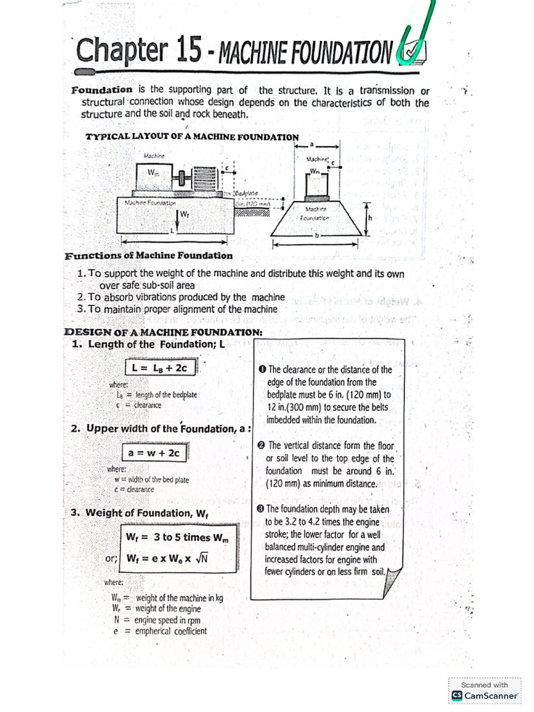 Machine Foundation | PDF