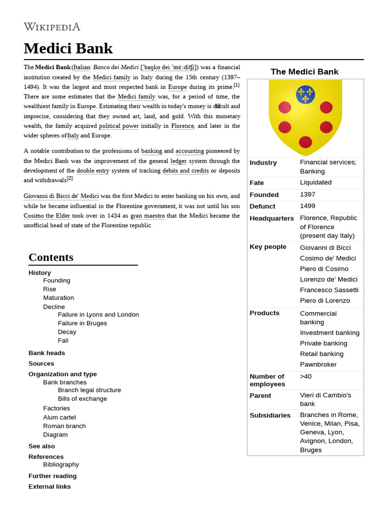 04. Medici_Bank | PDF | House Of Medici
