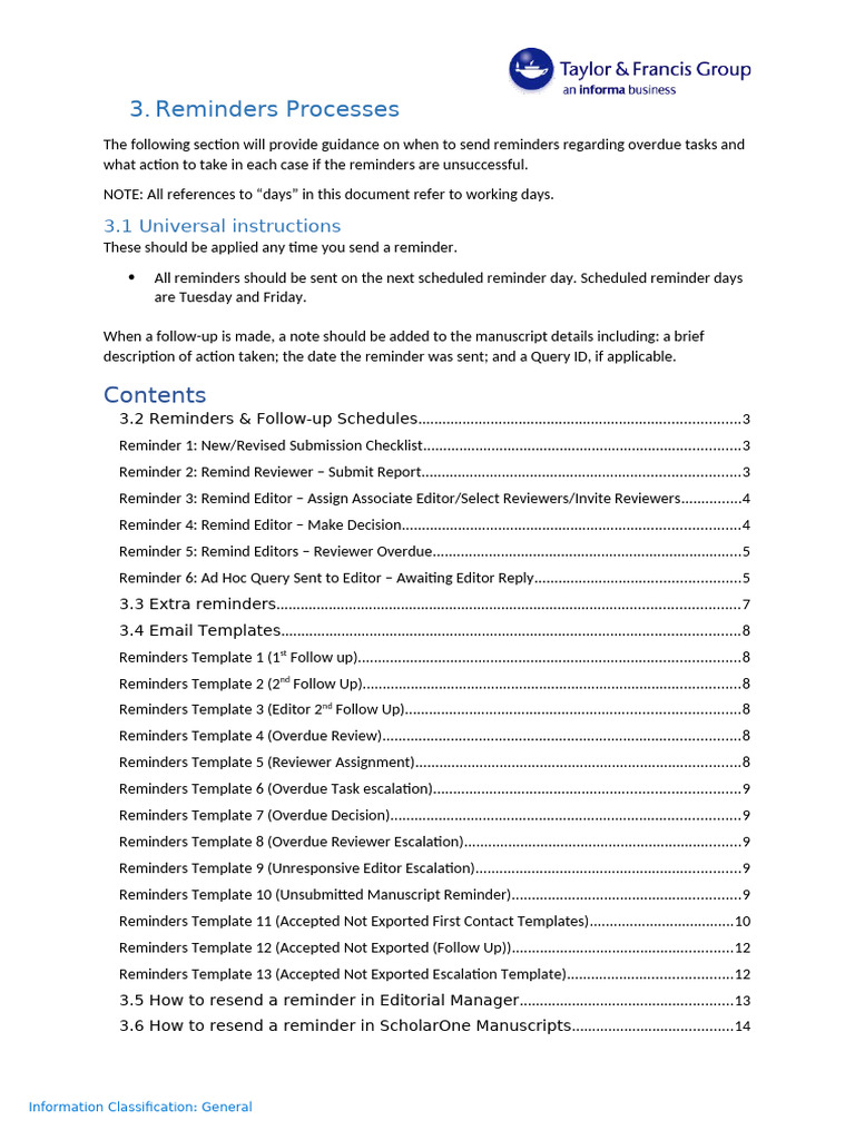 3. Reminders Processes | PDF | Computing