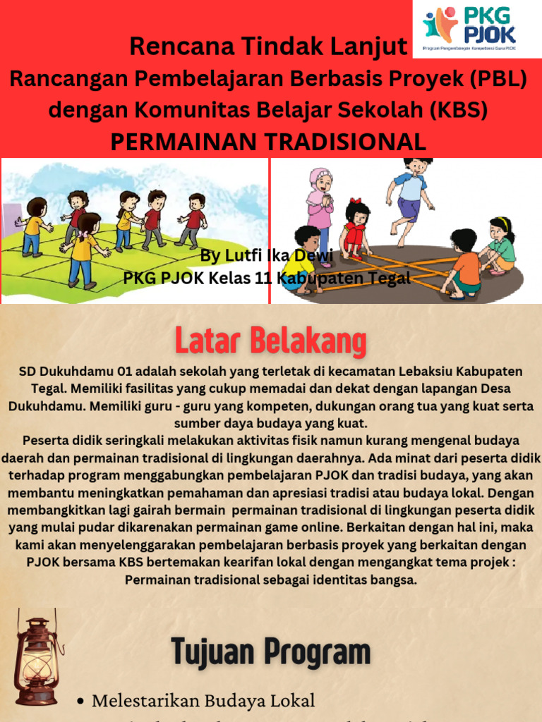 PBL Permainan Tradisional SD Dukuhdamu | PDF