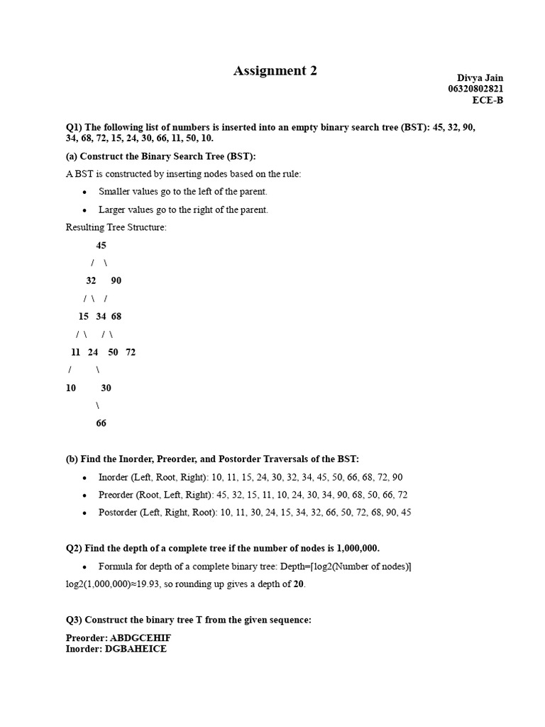 Assignment-2 DSA | PDF | Algorithms | Algorithms And Data Structures Assignment-2 DSA | PDF | Algorithms | Algorithms And Data Structures