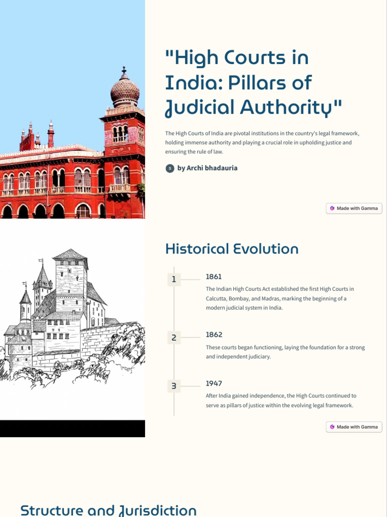 High Courts of India: Key Roles & Challenges | PDF | Judiciaries ...