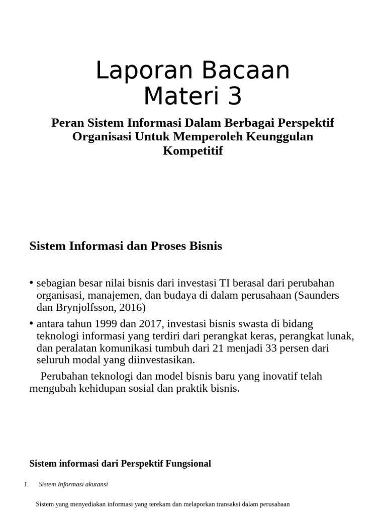 Laporan Bacaan 3 | PDF