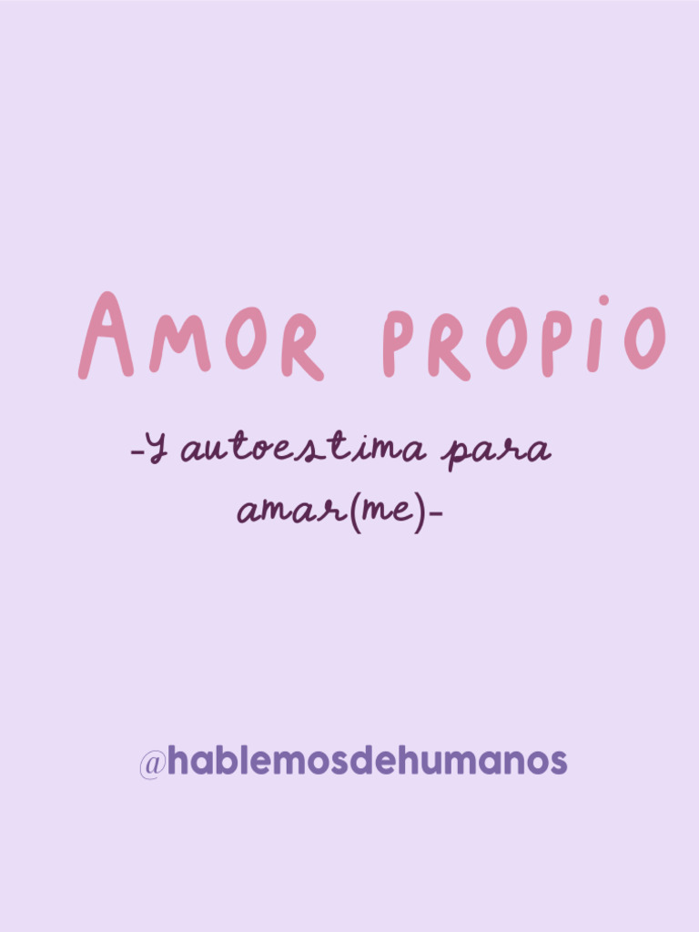 Amor Propio Versión Gratuita | PDF