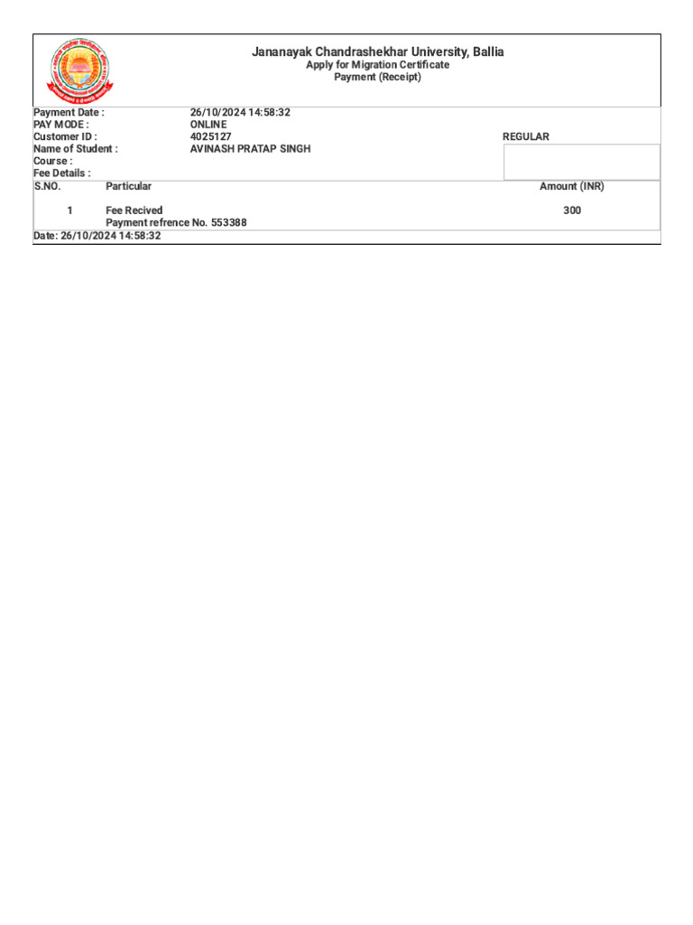 Jncu - in Online Migration ApplicationPrintout - Aspx | PDF