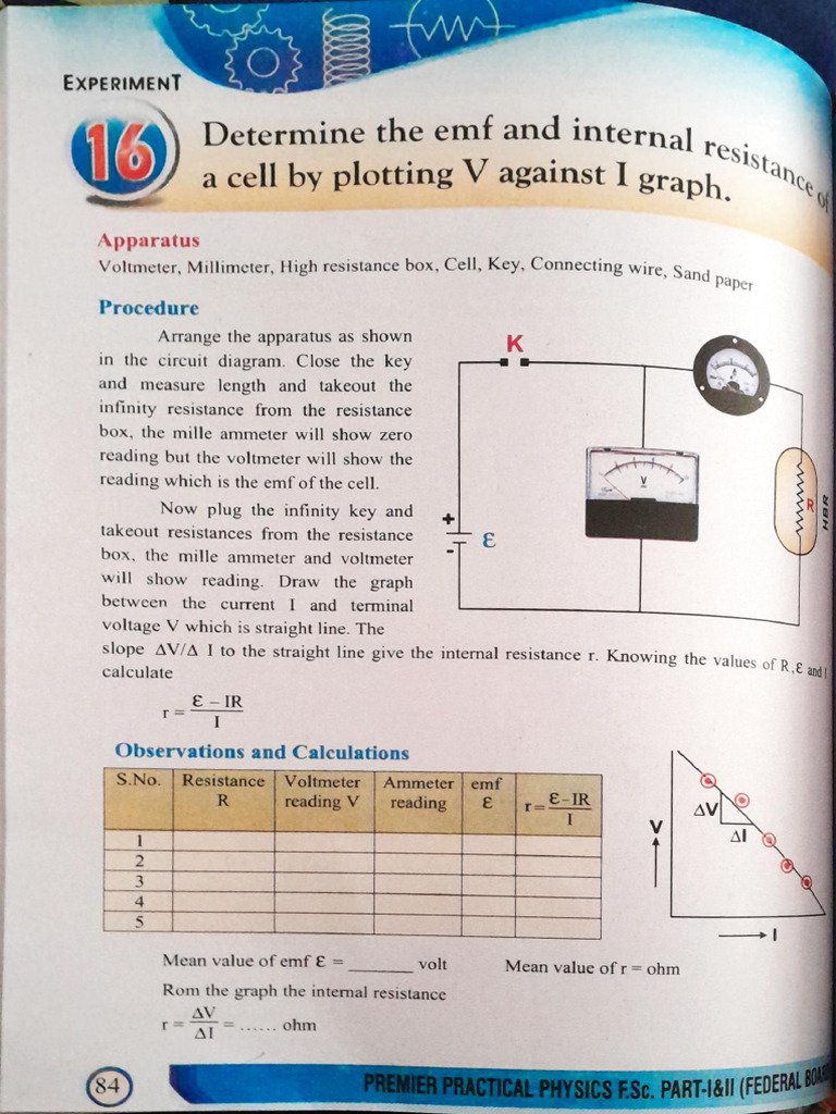 Most Important Experiment Class 12 | PDF | Voltage | Electrical ...