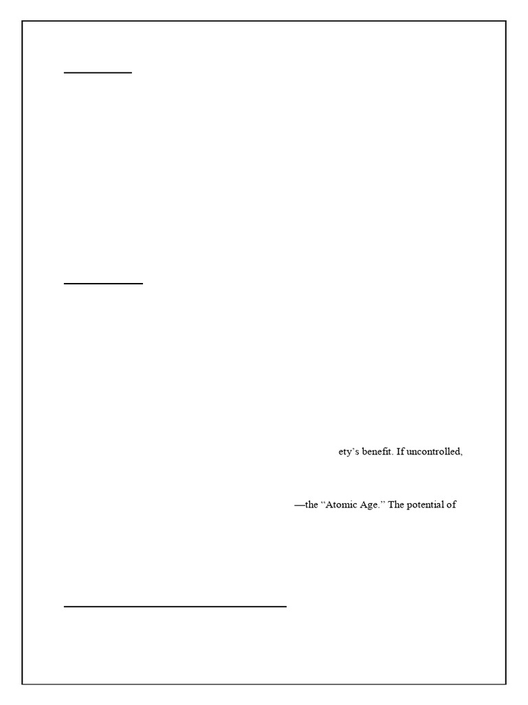 Chemistry Investigatory Project | PDF | Nuclear Fission | Nuclear Physics