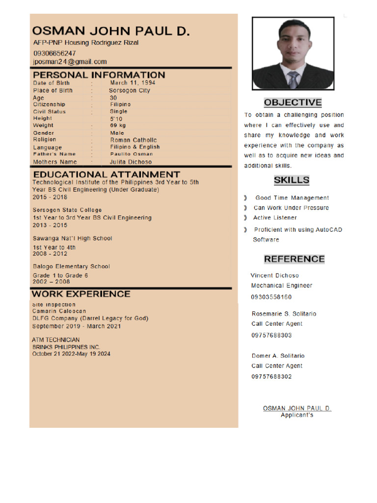 OSMAN CV | PDF