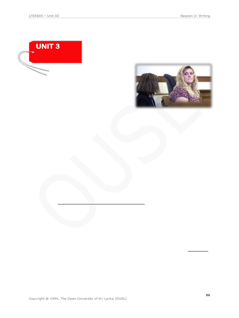 LTE3603 Unit III Session 2 | PDF | Affidavit | Negligence