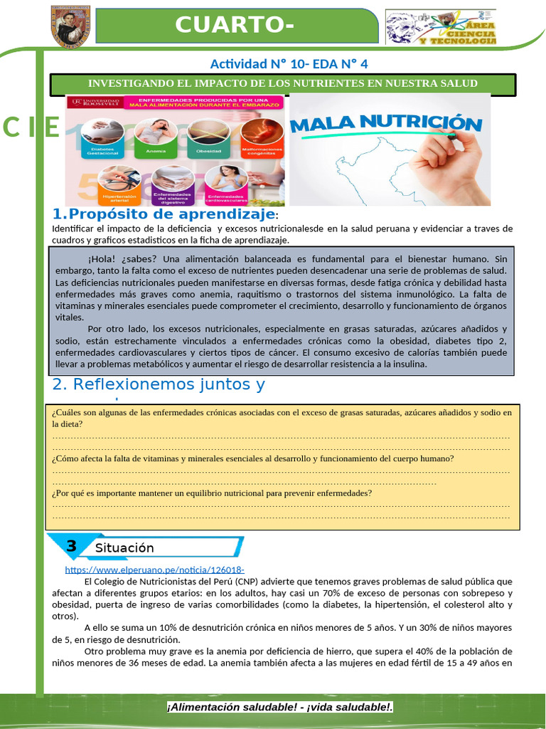 EDA-4-activ.10-INDAGA-deficienia-y-exceso-nutricional-ABC-1 | PDF | Nutrición | Dieta y nutrición