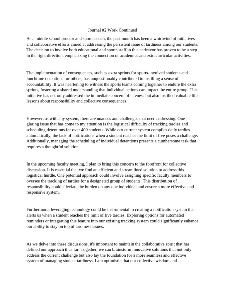 Tackling Student Tardiness Strategies | PDF