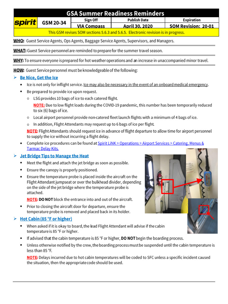 GSM 20-34 - GSA Summer Readiness Reminders | PDF