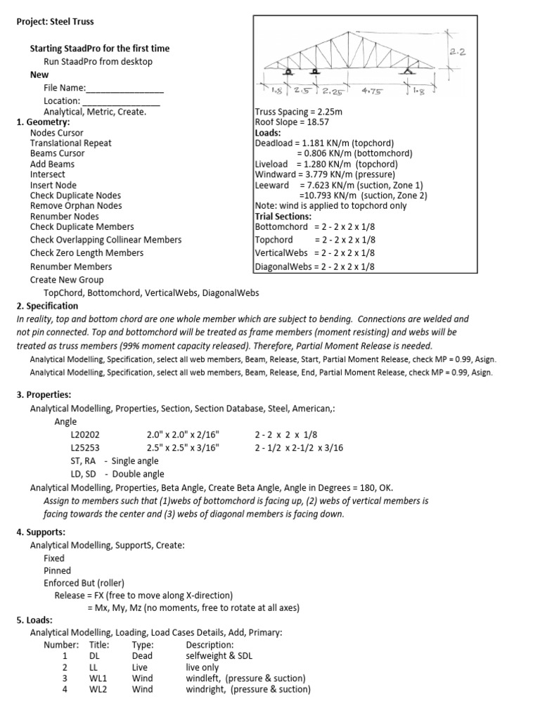 Design of Truss Double Angle | PDF | Truss | Mechanical Engineering