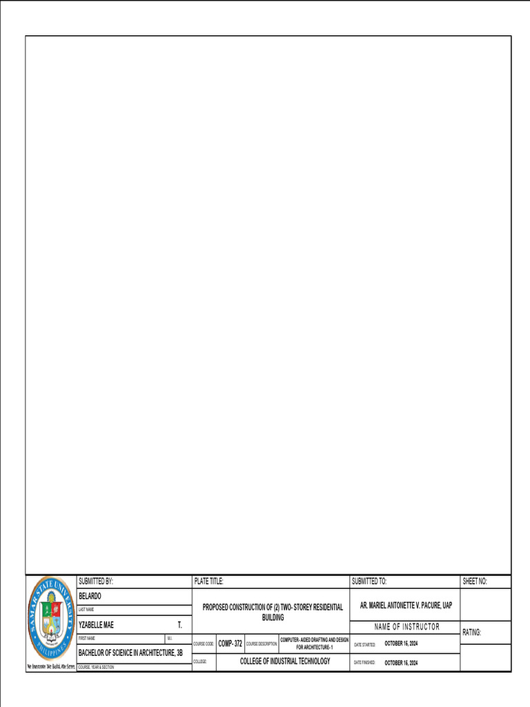 Ssu Standard Title Block-A1 | PDF