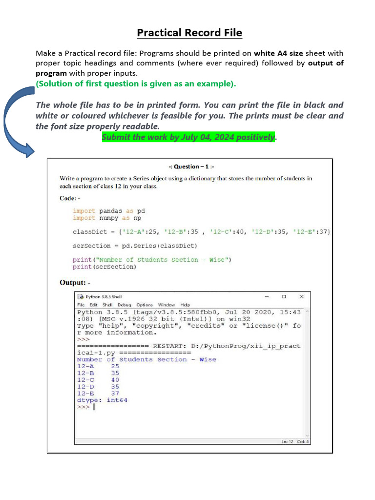 12 IP Practical - Assignment 24-25 | PDF | Computer Science | Software Engineering