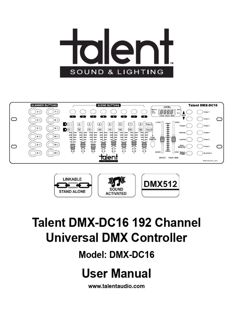 244 521 Talent DMX dc16 Manual | PDF | Computing | Electronics