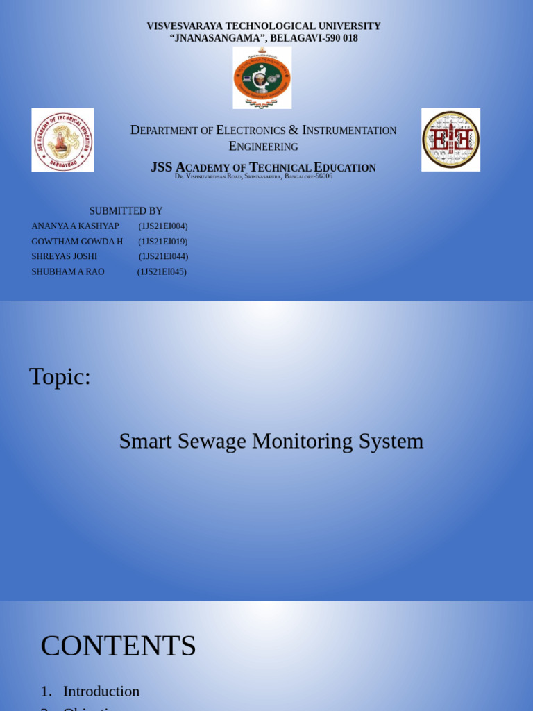 Major Proj Ppt Gg [Autosaved] | PDF | Water Pollution | Internet Of Things
