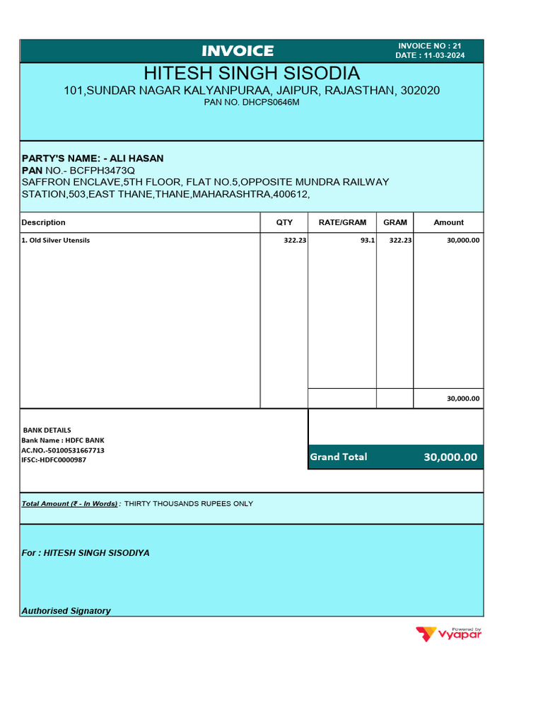Ship Invoice | PDF