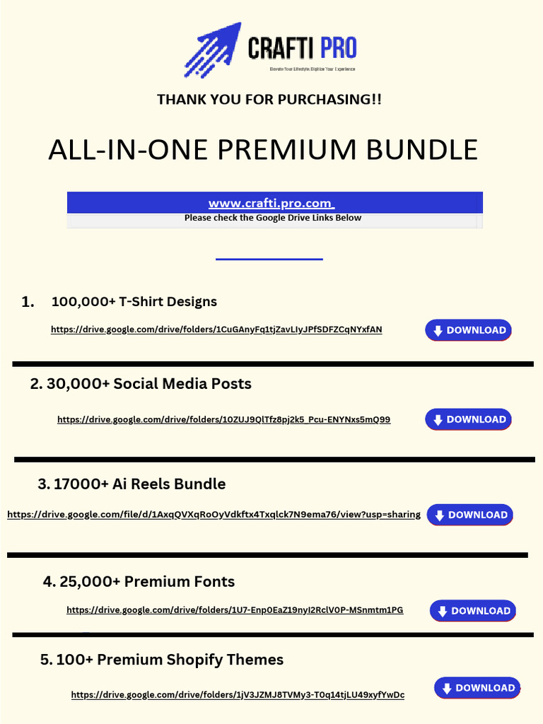 All-in-One Premium Digital Bundle | PDF