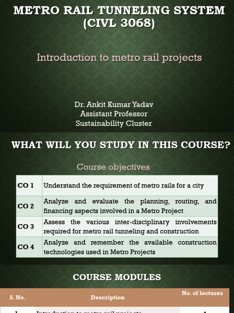 Metro Rail Systems Course | PDF | Rapid Transit | Public Transport