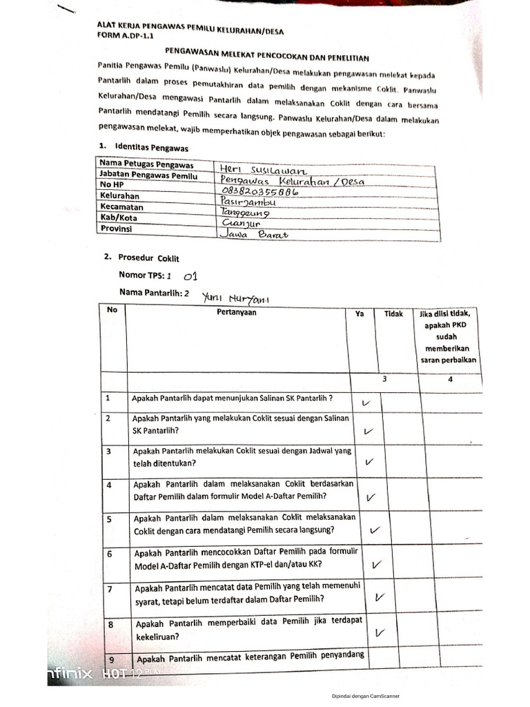Alat Kerja Pengawasan | PDF