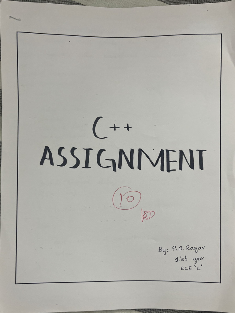 C Assignement | PDF