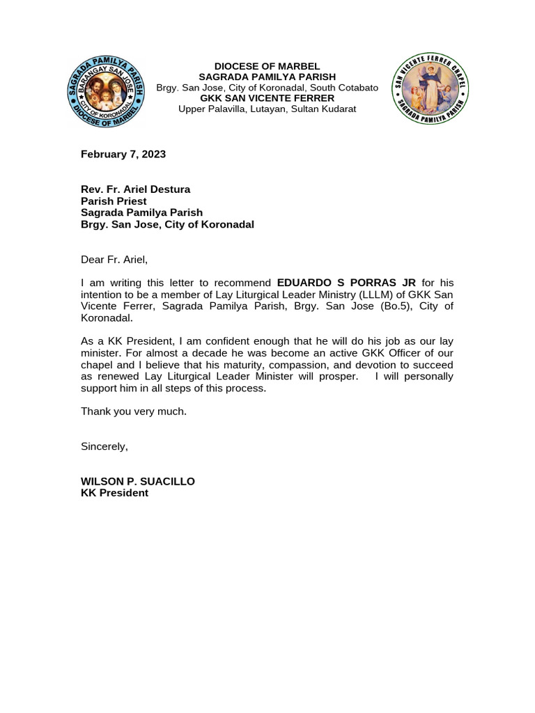 Letter of Recommendation Layco | PDF