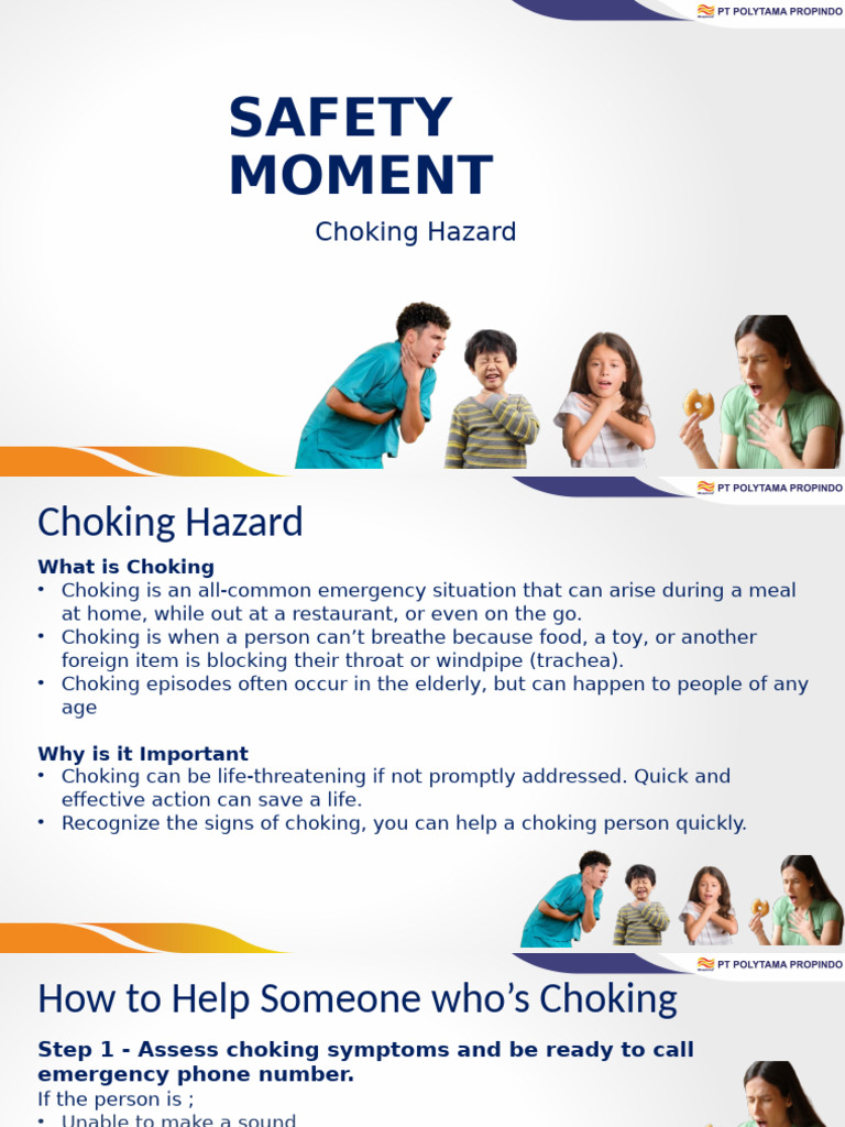 Safety Moment - Choking Hazard | PDF