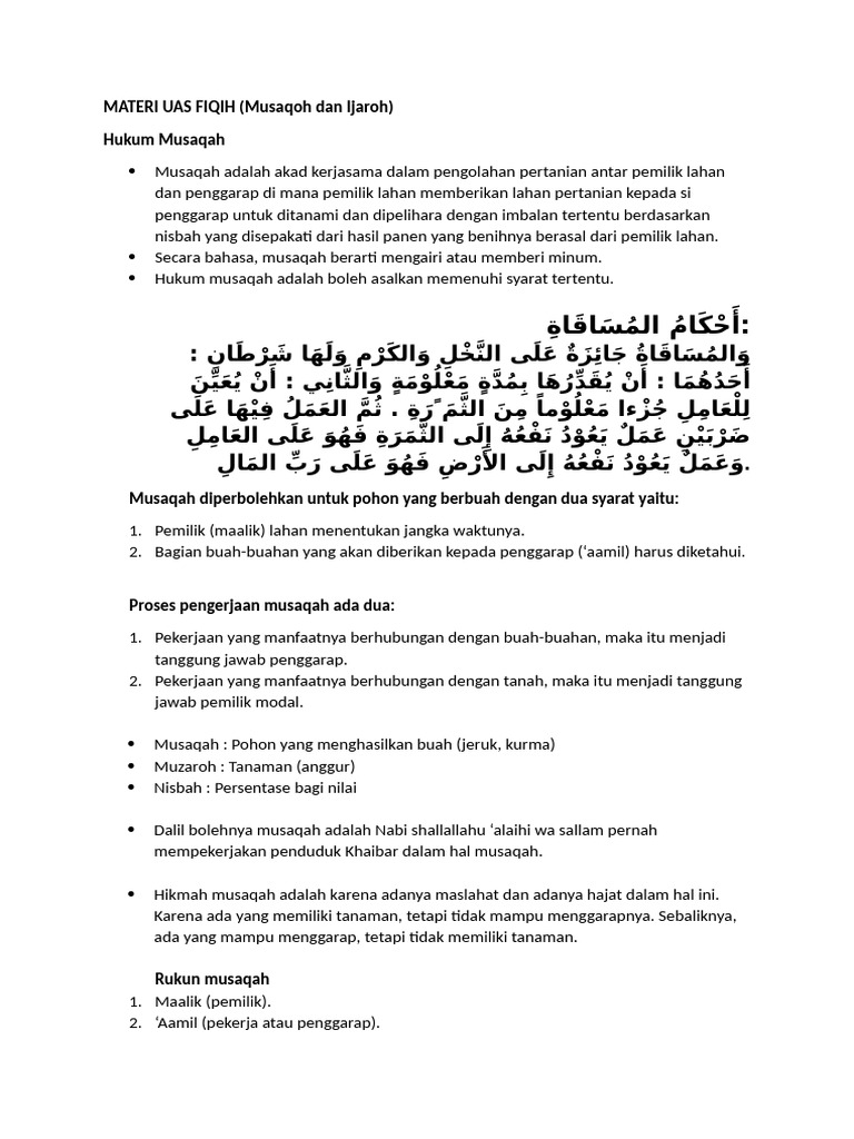 MATERI UAS FIQIH | PDF