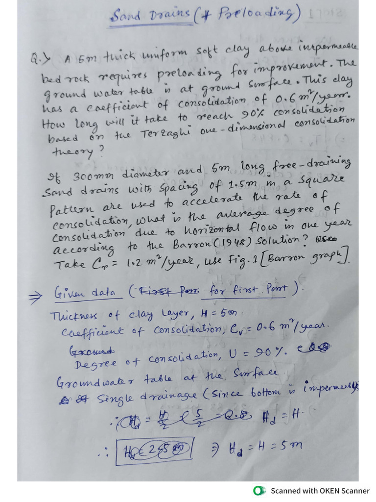 Preloading and Sand Drain | PDF