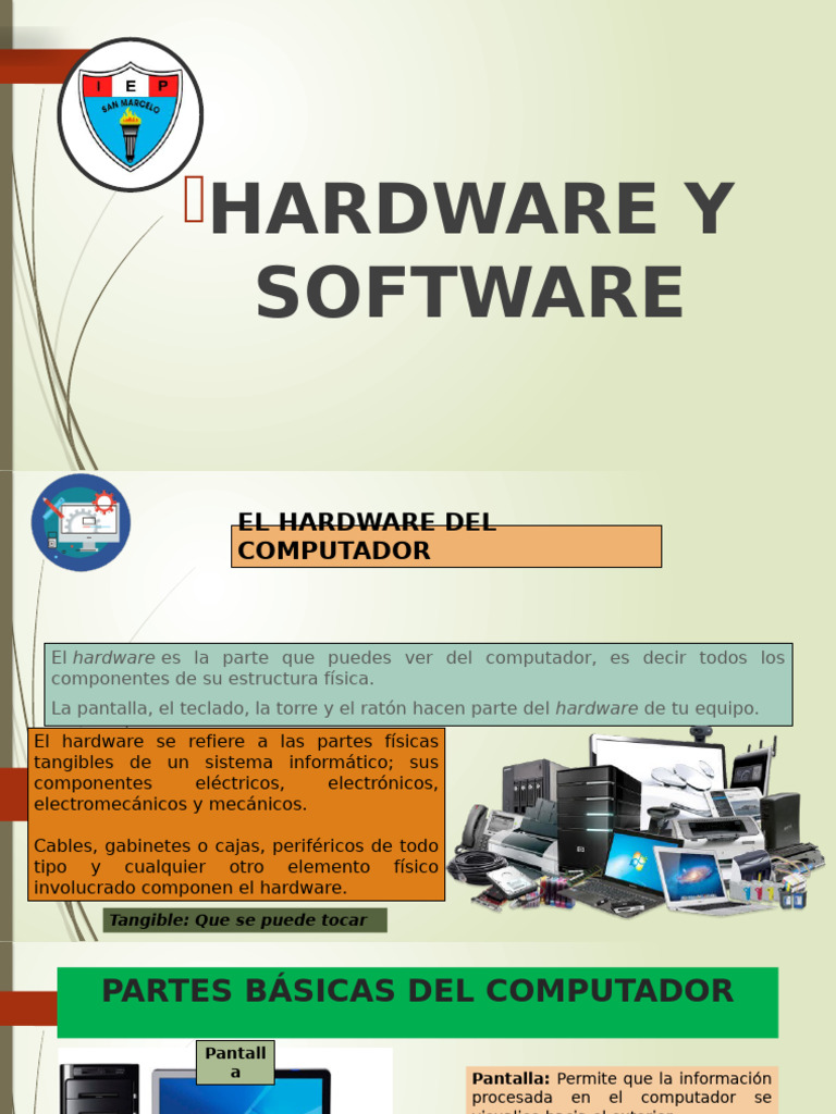 HARDWARE Y SOFTWARE -2do de secundaria-15.11.24 | PDF | Periférico | Hardware de la computadora