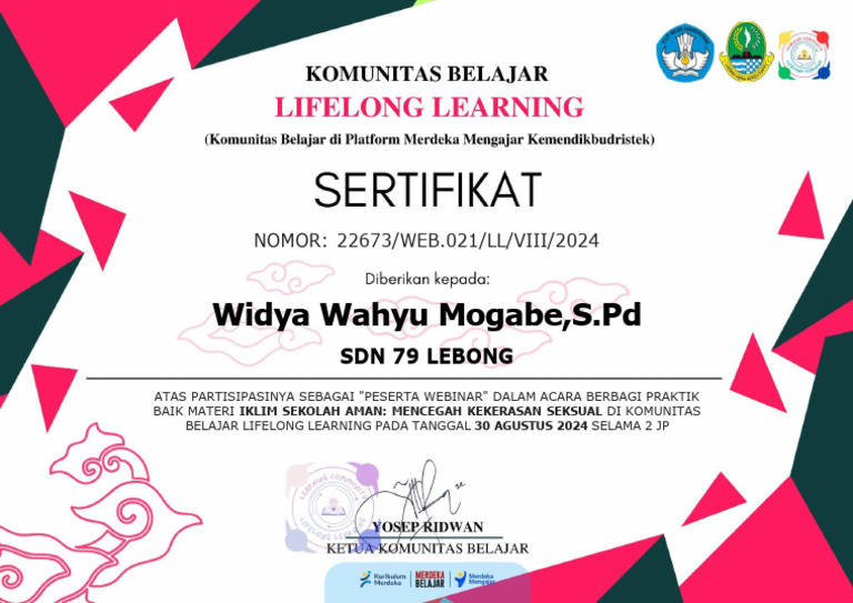Sertifikat 5 Widya | PDF