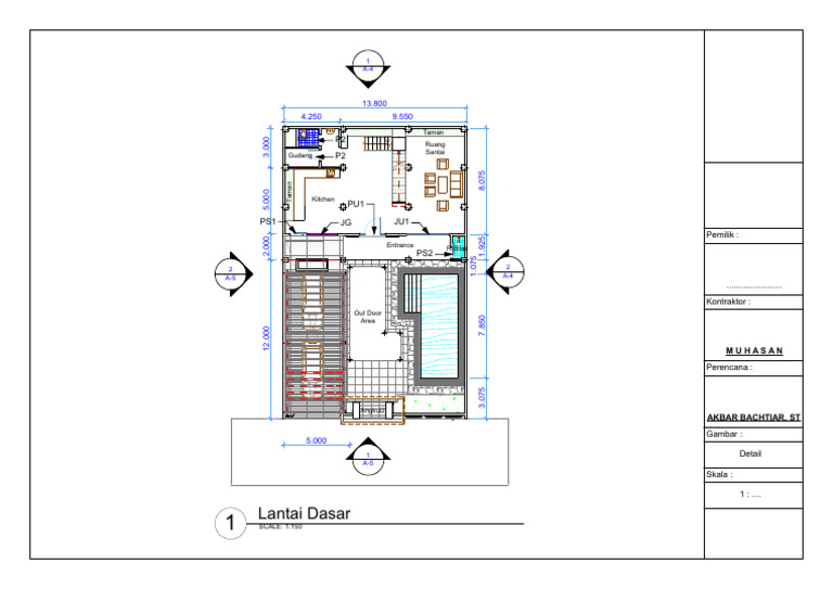 Denah Pintu & Jendela LT 1 | PDF