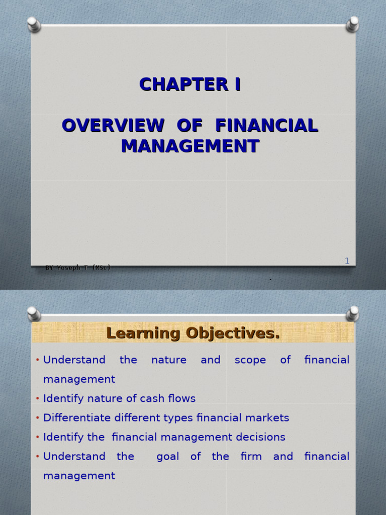 Financial Management L Chap 1 | PDF | Securities (Finance) | Stocks