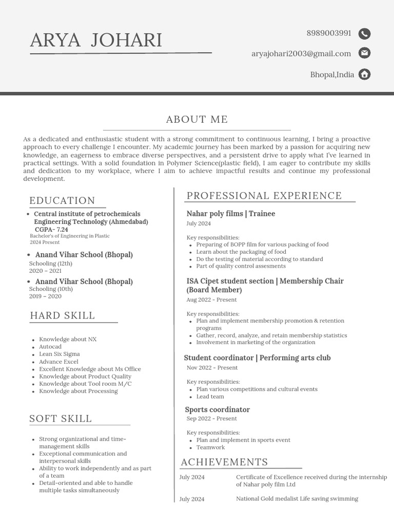 AJ Resume | PDF | Business