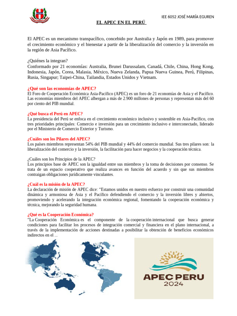 El Apec - 2024 | PDF