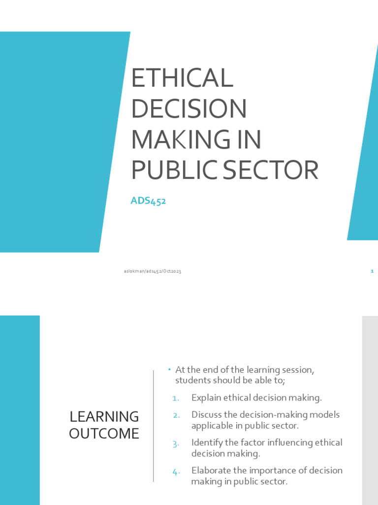Ethical Decision Making for Students | PDF | Decision Making | Psychology