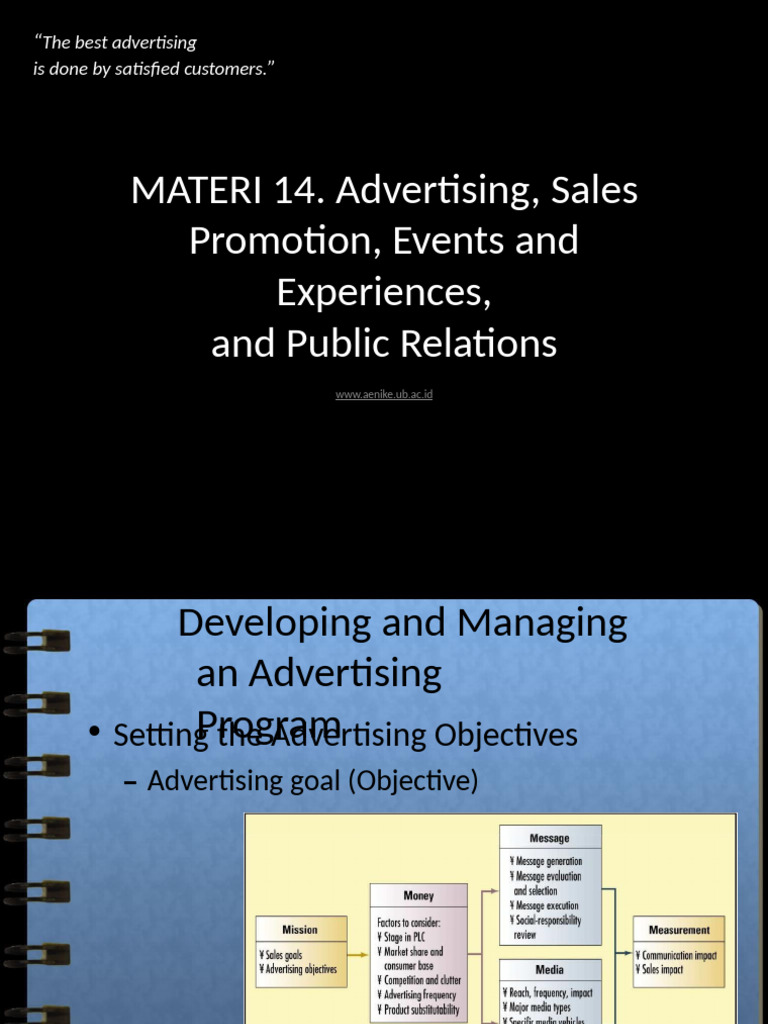 MATERI 14 | PDF | Public Relations | Advertising