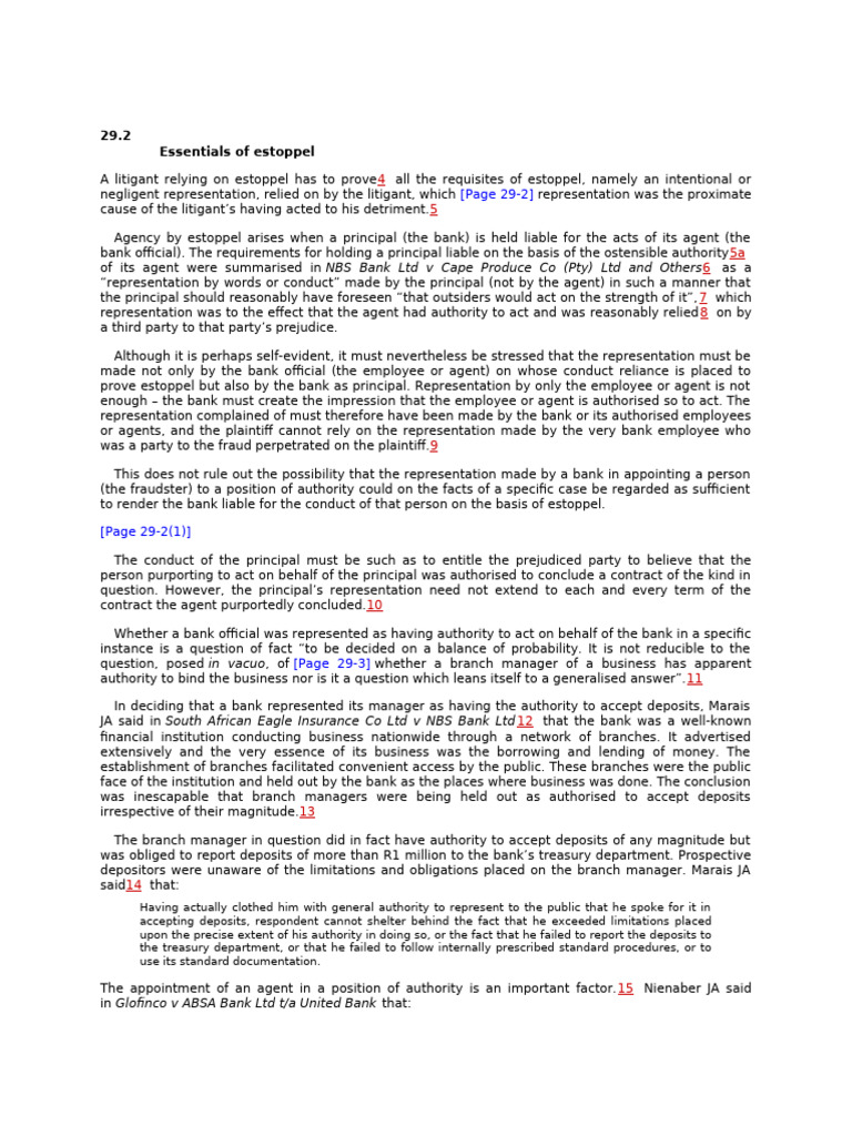 Understanding Estoppel in Banking Law | PDF | Estoppel | Banks