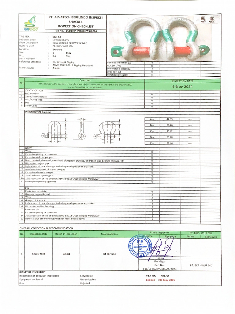 Shackle BKP-53 1" | PDF