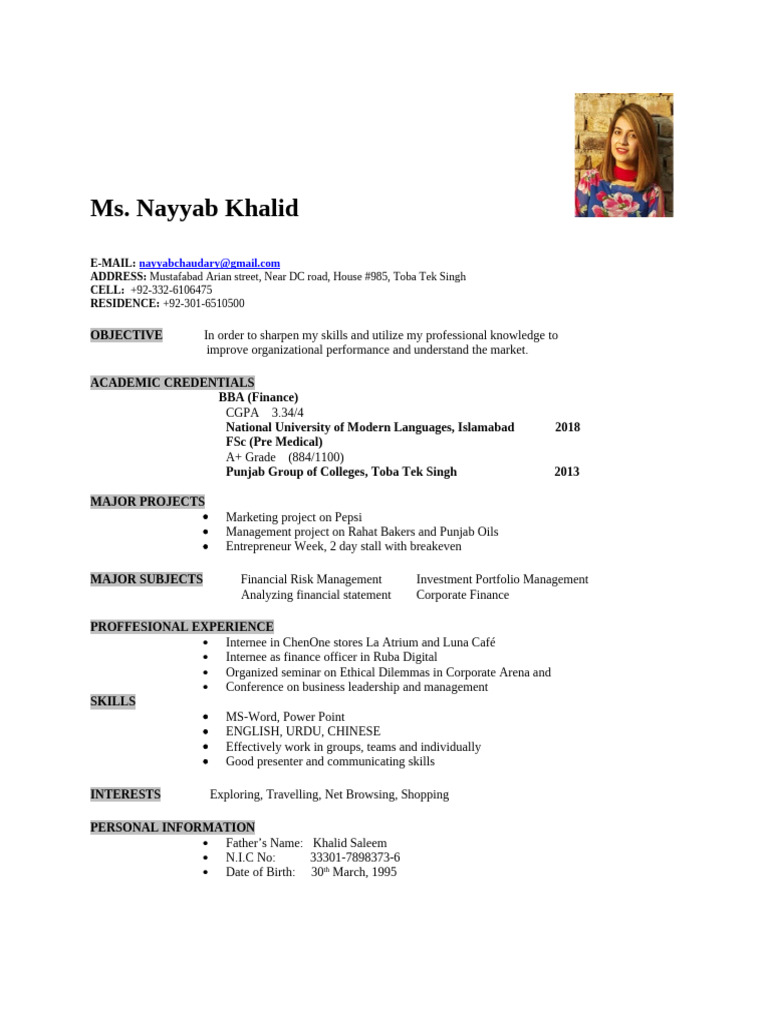 Professional CV | PDF