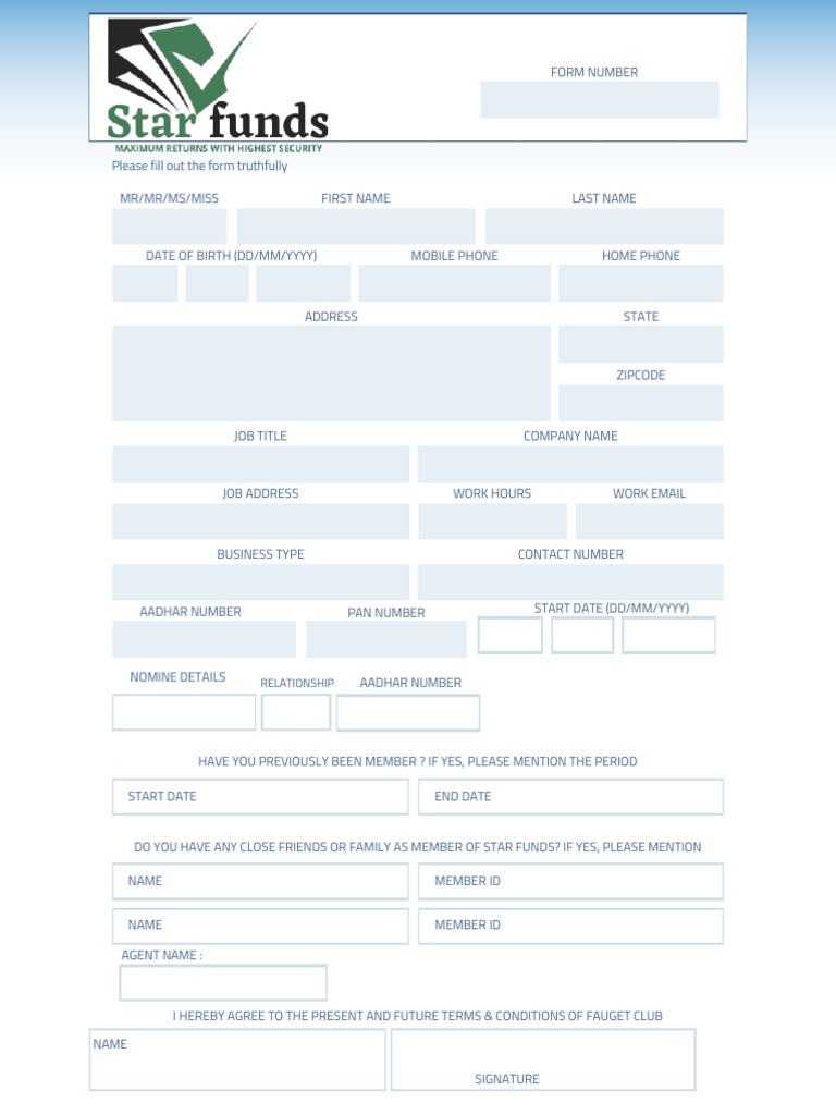 Black and White Minimalist Registration Form | PDF