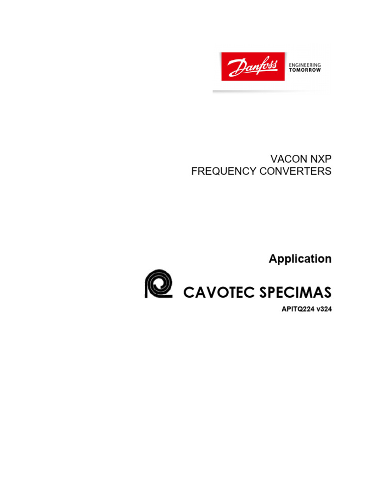 ZAU-2200285-MAN-VVVF - Danfoss Vacon NXP Manuale - Cavotec - Eng - v324 | PDF | Torque ...